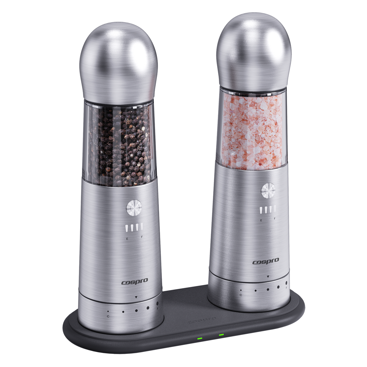COSPRO 2-in-1 Electric Salt & Pepper Grinder Set with Wireless Charger – COSPRO USA