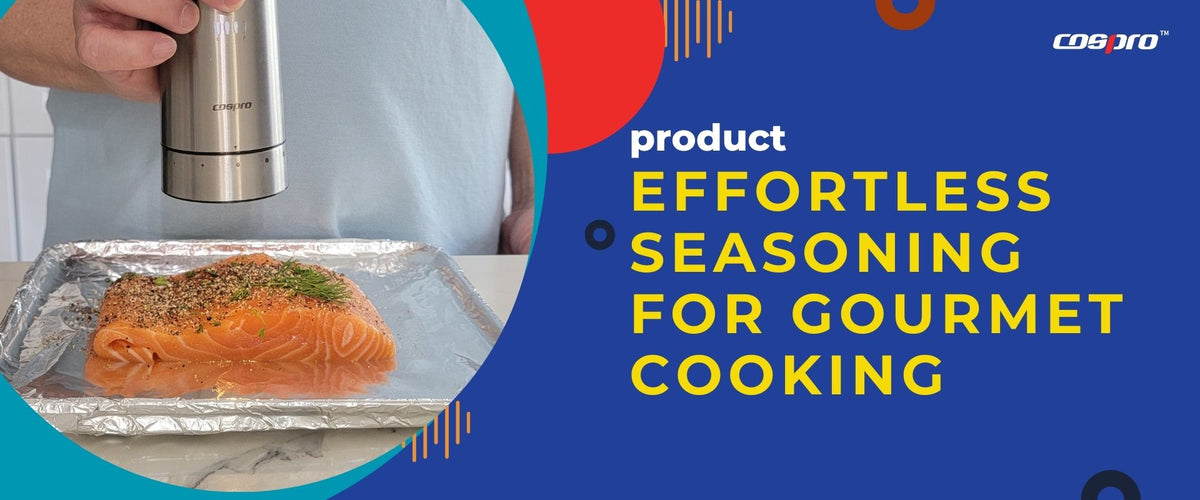 Effortless Seasoning with the COSPRO Electric Salt & Pepper Grinder Set ...